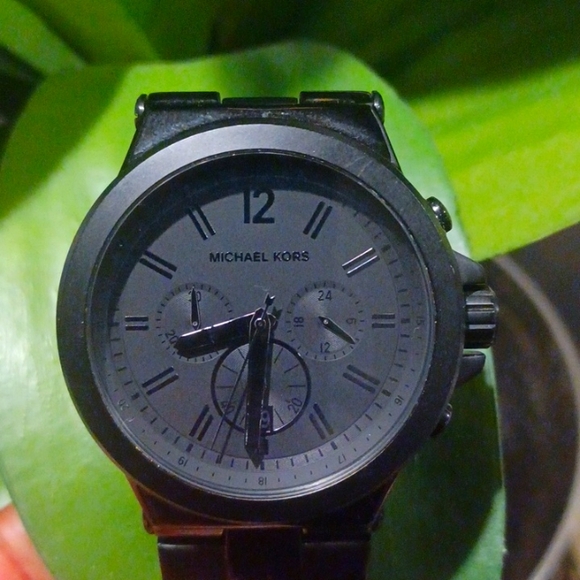 MICHAEL Michael Kors | Accessories | Mk Matte Black Faced Watch | Poshmark